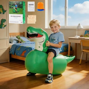BATHWA Inflatable Bouncy Toy for Kids Ages 5+ 220lbs Capacity Ride-On ...