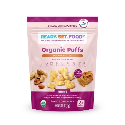 Ready, Set, Food! Organic Peanut Butter Puffs - 1.5oz : Target