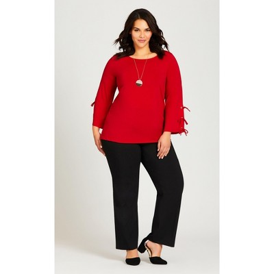 Women's Plus Size Super Stretch Bootcut Pant Black - Tall | Avenue : Target