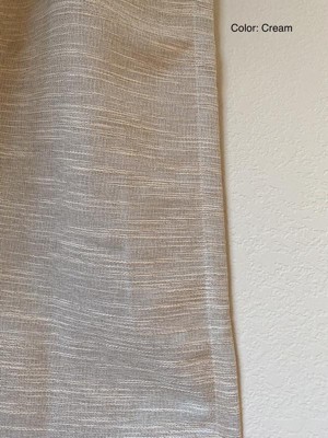 1pc Blackout Textural Overlay Window Curtain Panel - Threshold™ : Target