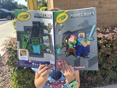 Crayola 96pg Minecraft Coloring Book With Sticker Sheet : Target