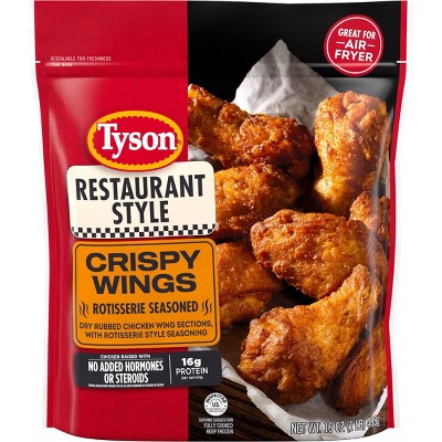Tyson Rotisserie Seasoned Restaurant Style Crispy Wings - Frozen - 16oz ...