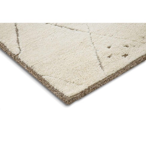 Obeetee Adab Morrocan Lines Hand Made Indoor Area Rug - 2'x3' Brown ...