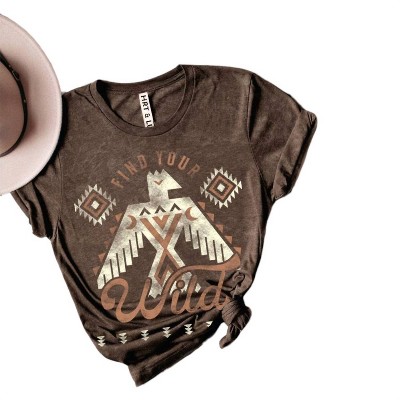 Women's Find Your Wild Graphic Tee - Hrt & Luv M : Target