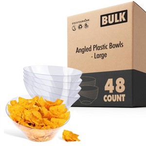 Stock Your Home 54-oz Clear Plastic Serving Bowls (48 Pack) : Target