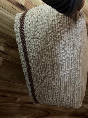 Branchville Square Pouf Cream Boucle - Threshold™ : Target