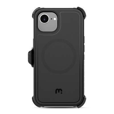MyBat Pro Maverick Series MagSafe Case w/ Holster and Tempered Glass ...