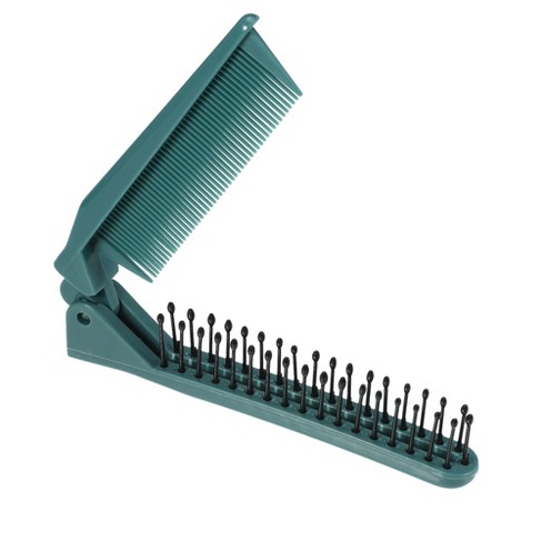 Unique Bargains Portable Folding Mini Hair Comb 1 Pc Green : Target