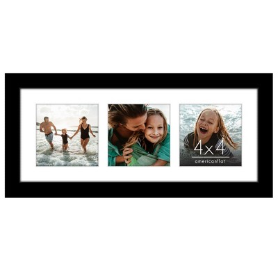 Americanflat 5.5x14 Collage Picture Frame - Fits Three 3x3 Photos Or ...