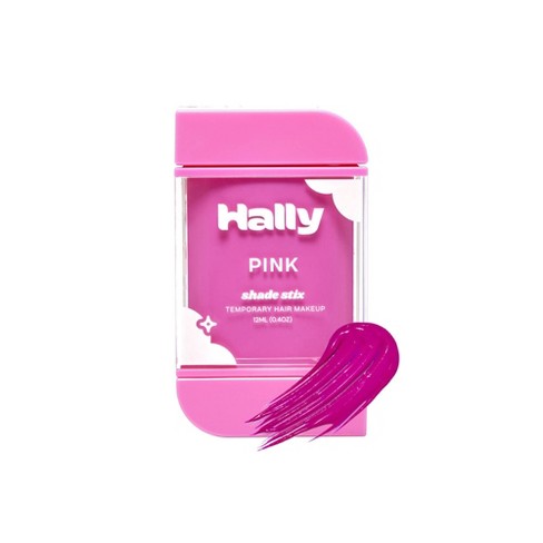 Hally Shade Stix Temporary Wash Out Hair Color - Pink - 0.4oz : Target