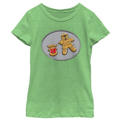 Girl's Star Wars: The Mandalorian Gingerbread Cookies Mando Grogu T ...
