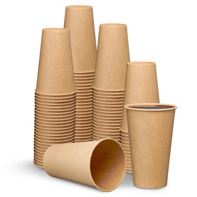 Cheer Collection 16oz Disposable Paper Cups - Natural Brown (pack Of ...