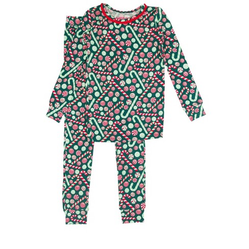 Rufflebutts Softsnooze Viscose From Bamboo Big Girls Ruffle Long Sleeve ...