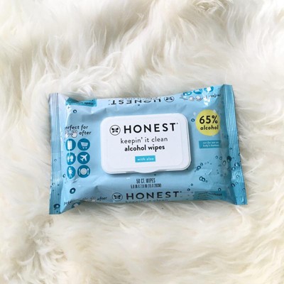The Honest Company Alcohol Hand Sanitizing Wipes - 50ct : Target