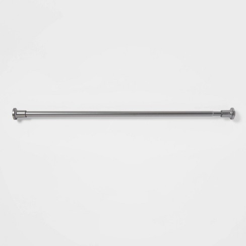 72" Tension Or Permanent Mount Cast Style Finial Shower Curtain Rod ...