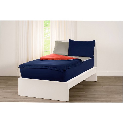 Full Bunkie Deluxe Zipper Kids' Bedding Set Deep Blue - Siscovers : Target