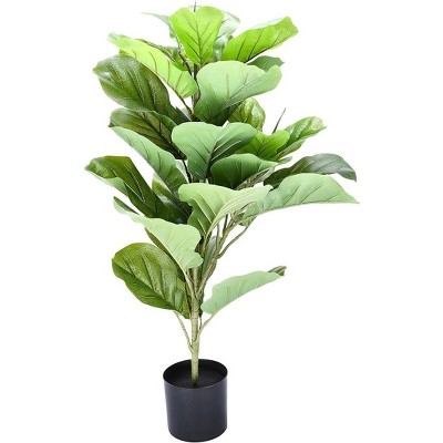 Flybold 6.2" X 31.4" Artificial Fiddle Leaf Fig Tree - Green : Target