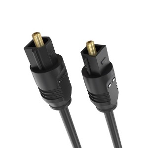 Cmple - Toslink Optical Audio Cable 25ft, Slim Fiber Optic Digital S ...