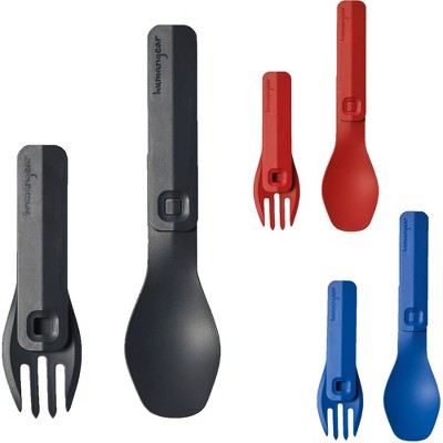 Humangear Gobites Click Telescoping Fork And Spoon Travel Utensils : Target
