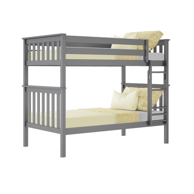 Max & Lily Twin Over Twin Bunk Bed, Grey : Target