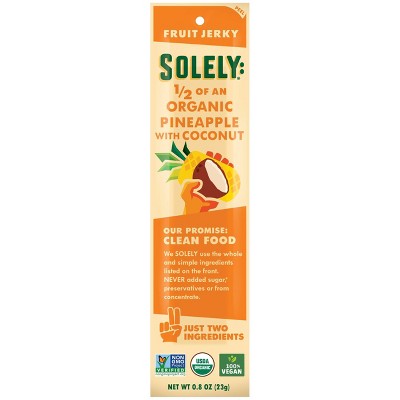 Solely Organic Pineapple Fruit Jerky - 0.8oz : Target