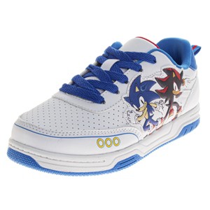 Sonic the Hedgehog Boys Lace-Up Court Sneakers Featuring Sonic and ...