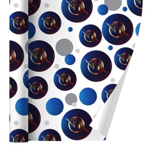 The Flash Movie Logo Gift Wrap Wrapping Paper Roll 30" x 72" : Target