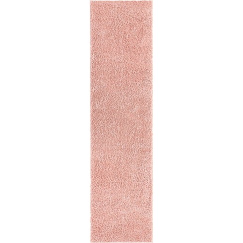 Unique Loom 2' 7 X 10' 0 Davos Shag Dusty Rose Area Rug : Target
