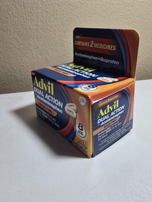 Advil Ibuprofen Dual Action Nsaid Back Pain Reliever Caplet - 72ct : Target