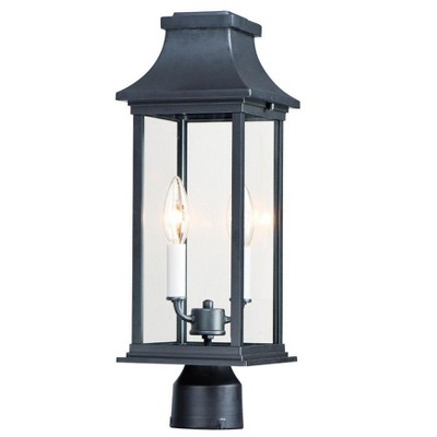 Z-lite Portland 1 - Light Post Light In Black : Target