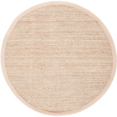 Natural Fiber Nf267 Hand Woven Area Rug - Natural - 6' Round - Safavieh ...