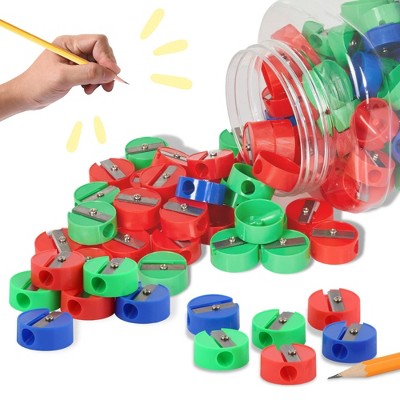 Neliblu 120 Manual Pencil Sharpeners For Kids - Red, Green And Blue ...