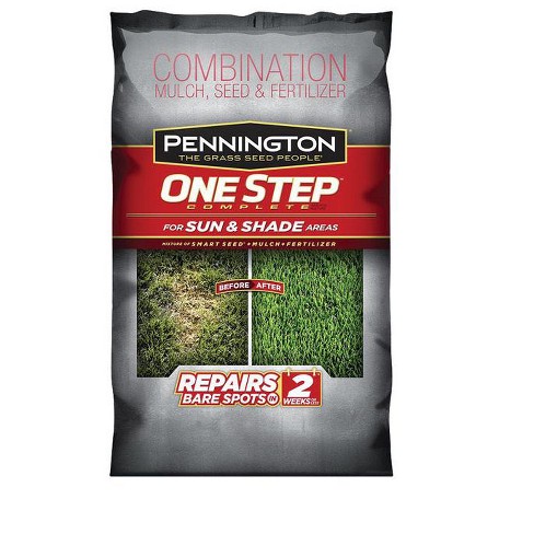 Pennington One Step Complete Mixed Sun Or Shade Seed/fertilizer/mulch ...