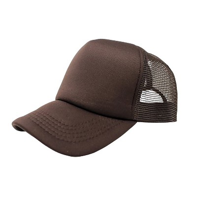 Pack Of 30 Adjustable Trucker Hat Caps Brown : Target