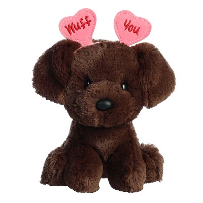 Aurora Val Pets 6" Wuff You Chocolate Lab Brown Stuffed Animal : Target