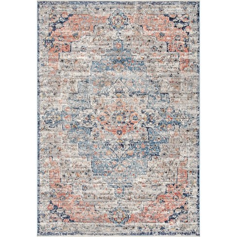 Nuloom Sawyer Vintage Transitional Area Rug Square 8 Multi Target