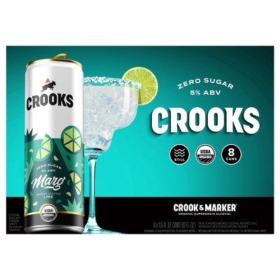 Crook & Marker Lime Margarita - 8pk/11.5 Fl Oz Cans : Target