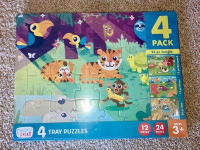 Chuckle & Roar Tray Kids Puzzles 4pk : Target