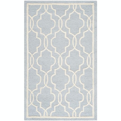 Cambridge Cam131 Tufted Indoor Area Rug - Light Blue/ivory - 2'6"x4 ...