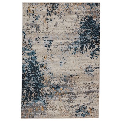 Luxe Weavers Marble Patterned Abstract Swirl Blue 9x12 Area Rug : Target