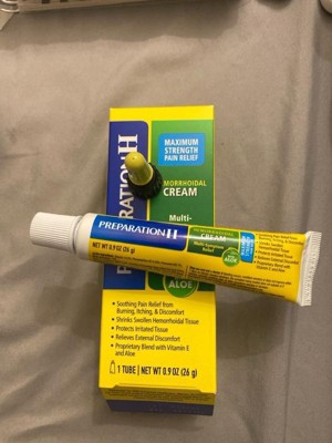 Preparation H Multi-symptom Relief Hemorrhoidal Cream With Aloe - 0.9oz ...