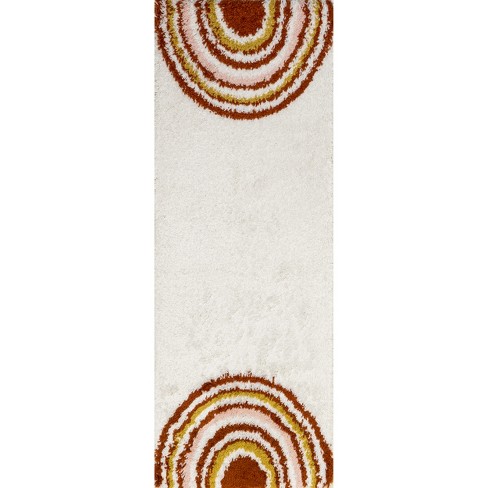 Nuloom Dotty Half Sunset Shag Area Rug : Target