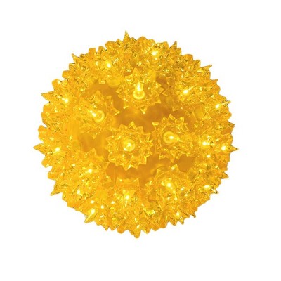 Novelty Lights 6in 50 Light Starlight Sphere, Yellow, Ornament Ball ...