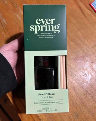 Liquid Reed Diffuser - Citrus & Basil - 2 Fl Oz - Everspring™ : Target