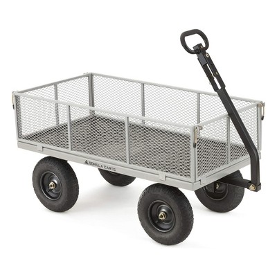 Gorilla Carts 1000 Pound Capacity Heavy Duty Steel Mesh Versatile ...