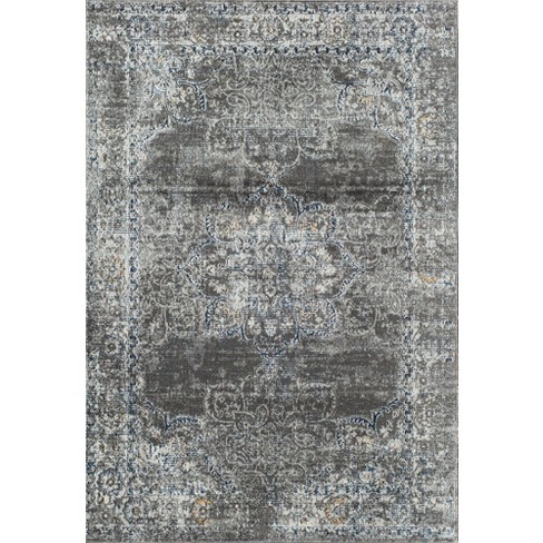 Rugs America Preston Ps35a Shadow Bay Blossom Transitional Vintage Gray ...