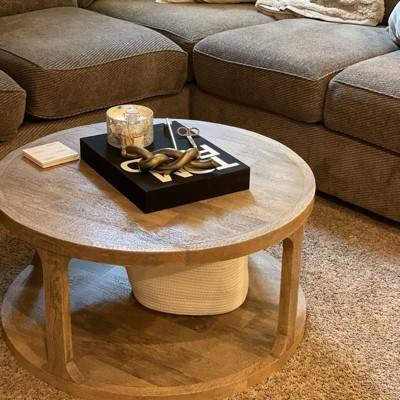 Castalia Round Natural Wood Coffee Table - Threshold™ : Target