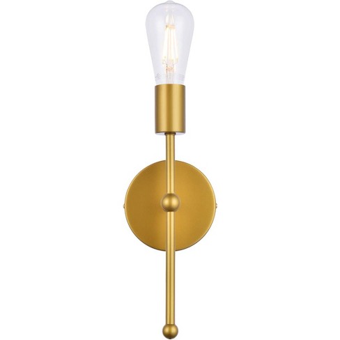 Elegant Lighting Keely 1 Light Brass Wall Sconce : Target