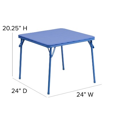 Emma And Oliver Kids 3 Piece Folding Table And Chair Set - Kids ...