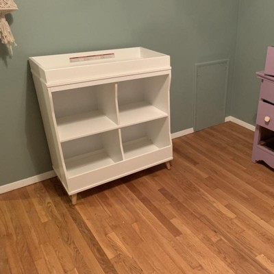 Delta Children Jordan Convertible Changing Table And Bookcase - Gray ...